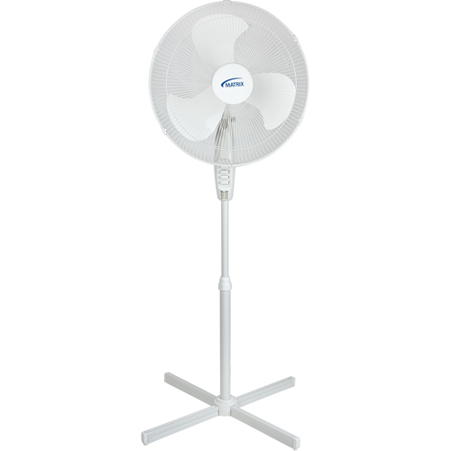 Matrix Industrial Products Oscillating Pedestal Fan, Commercial, 3 ...