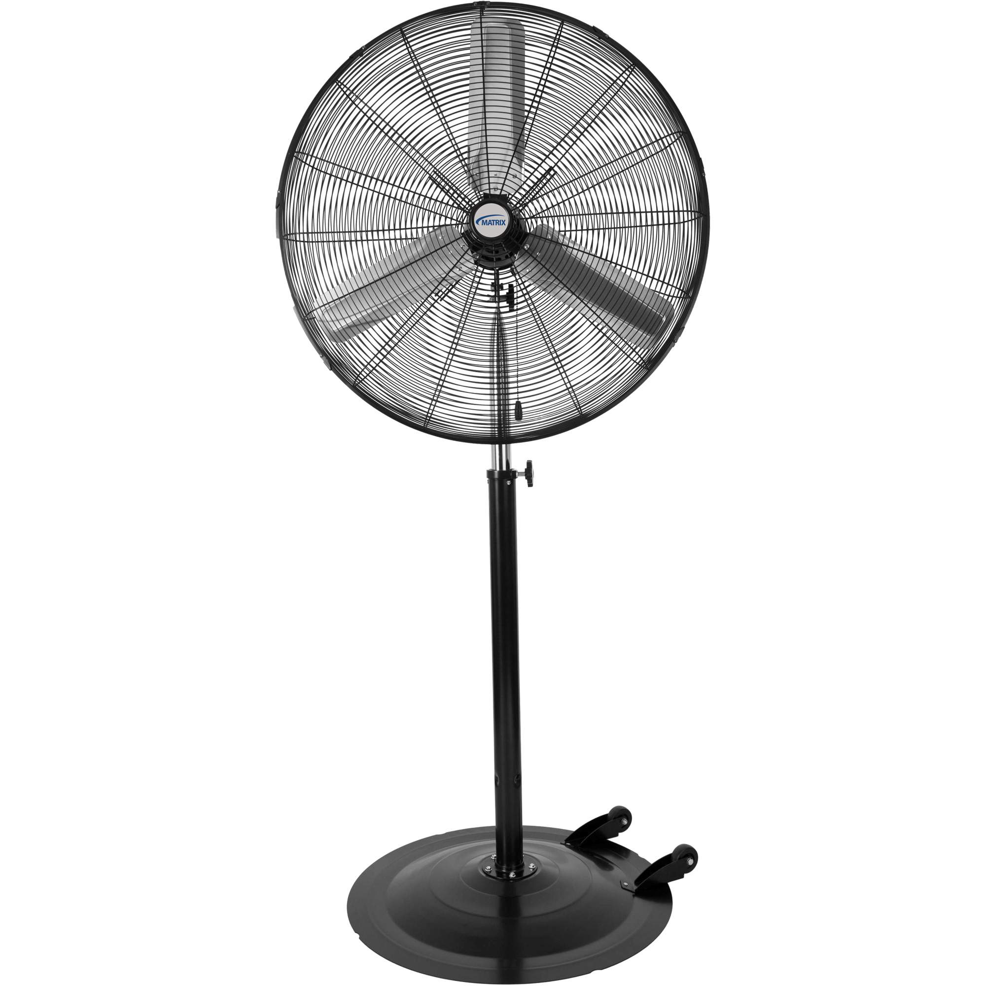 Matrix Industrial Products Non-Oscillating Pedestal Fan with Casters ...